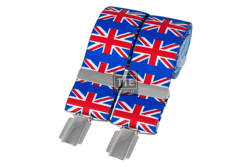 Multi Colour Union Jack Braces | Men's Multi Colour Adjustable Braces