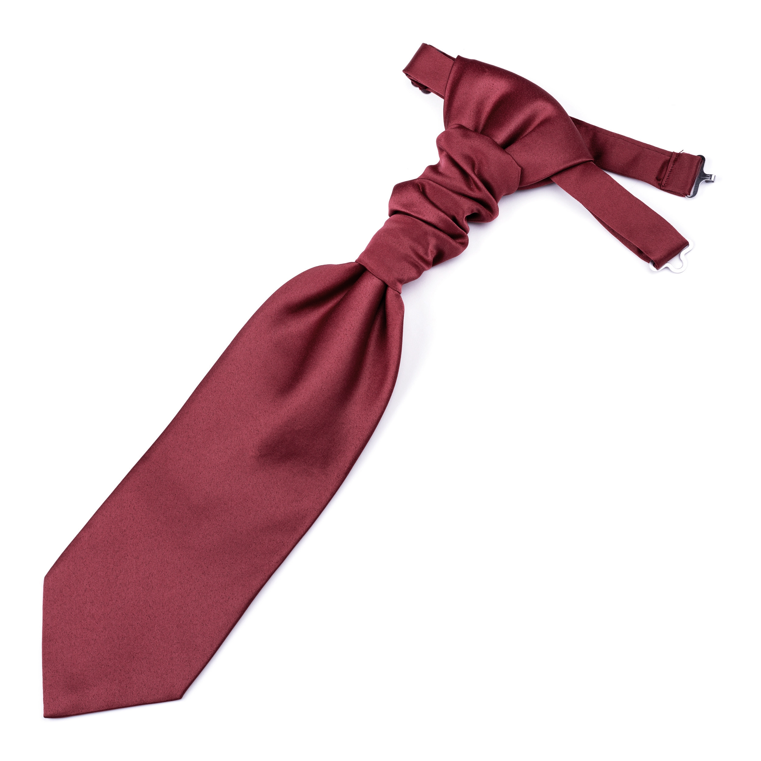 Plain Satin Cravat Plain Tuxedo Pre-Tied Cravat Traditional 9.5cm Width ...