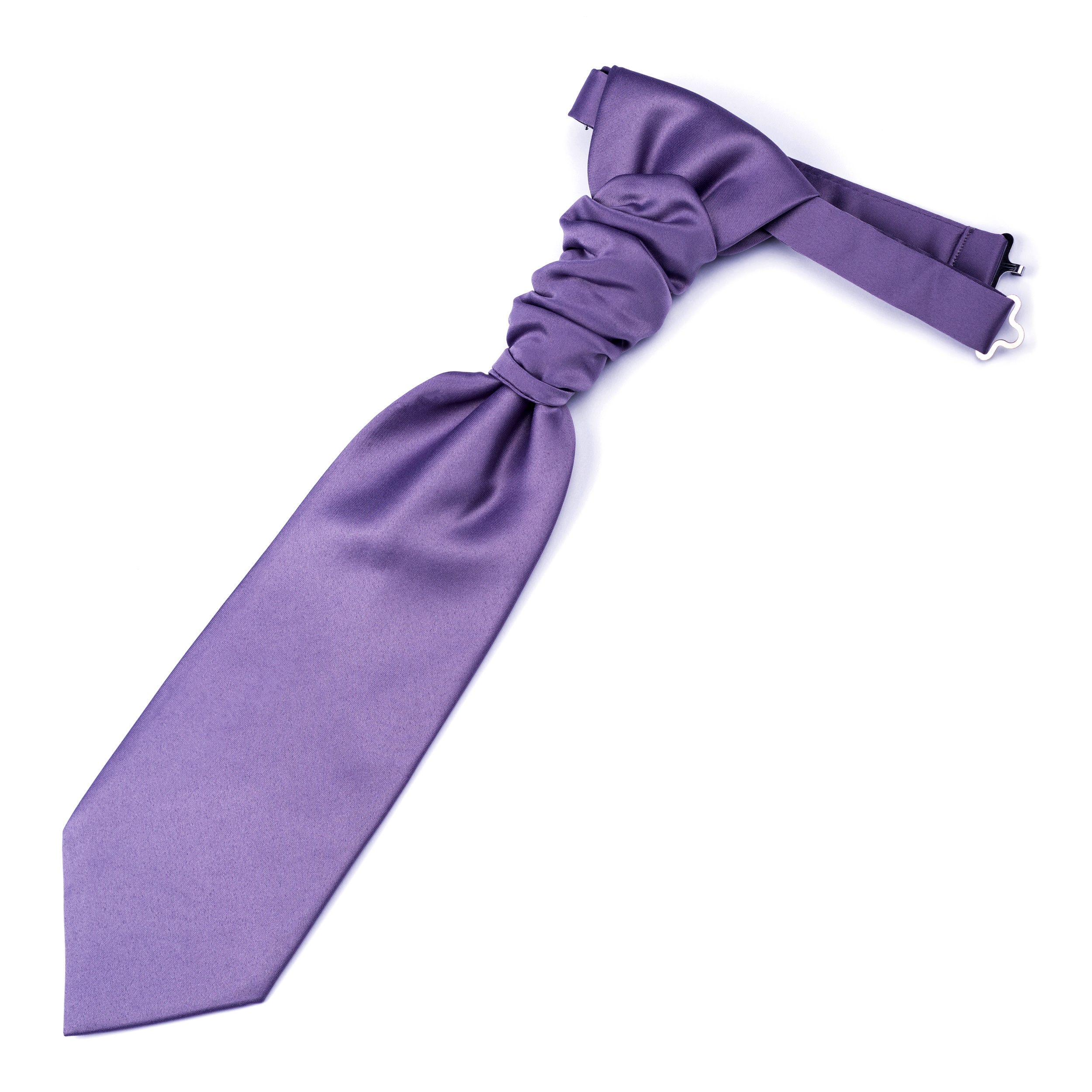 Plain Satin Cravat Plain Tuxedo Pre-Tied Cravat Traditional 9.5cm Width ...