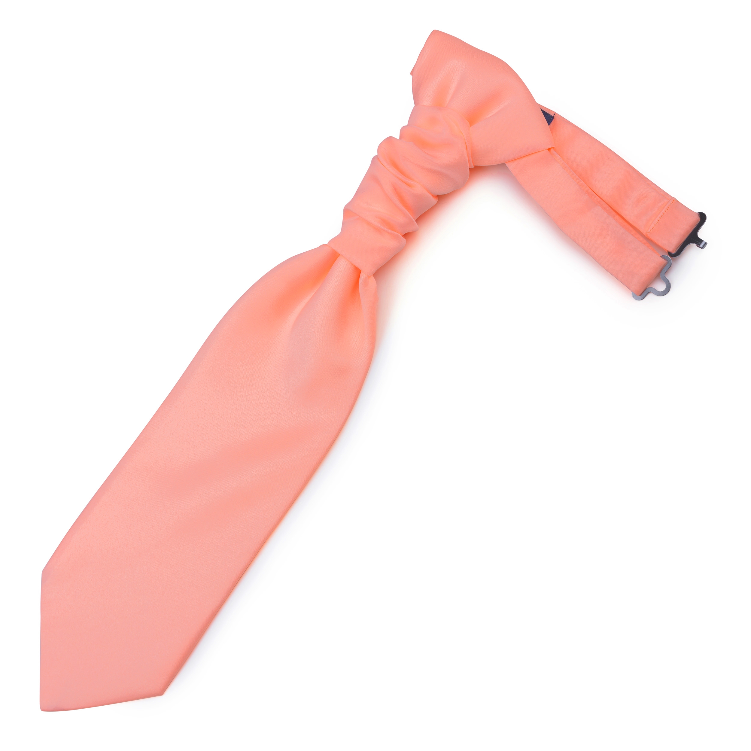 Plain Satin Cravat Plain Tuxedo Pre-Tied Cravat Traditional 9.5cm Width ...