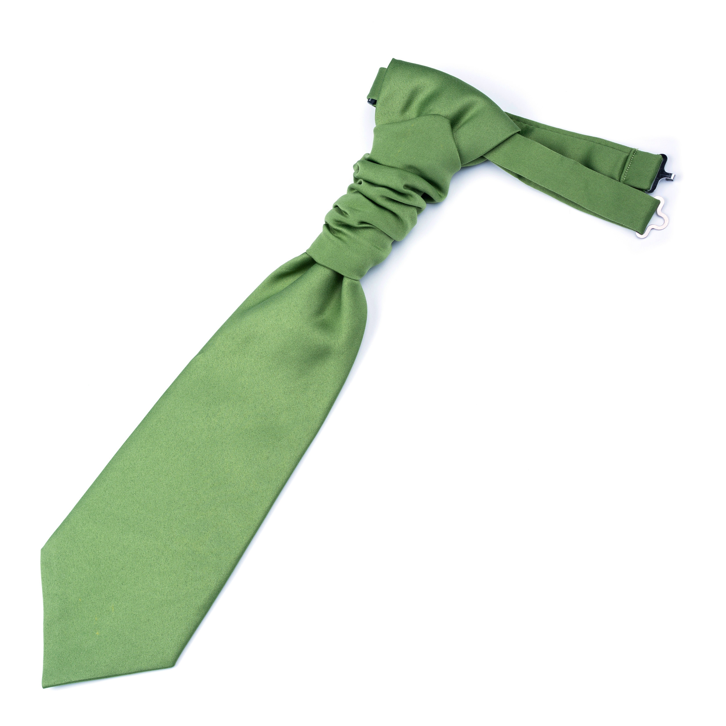 Plain Satin Cravat Plain Tuxedo Pre-Tied Cravat Traditional 9.5cm Width ...