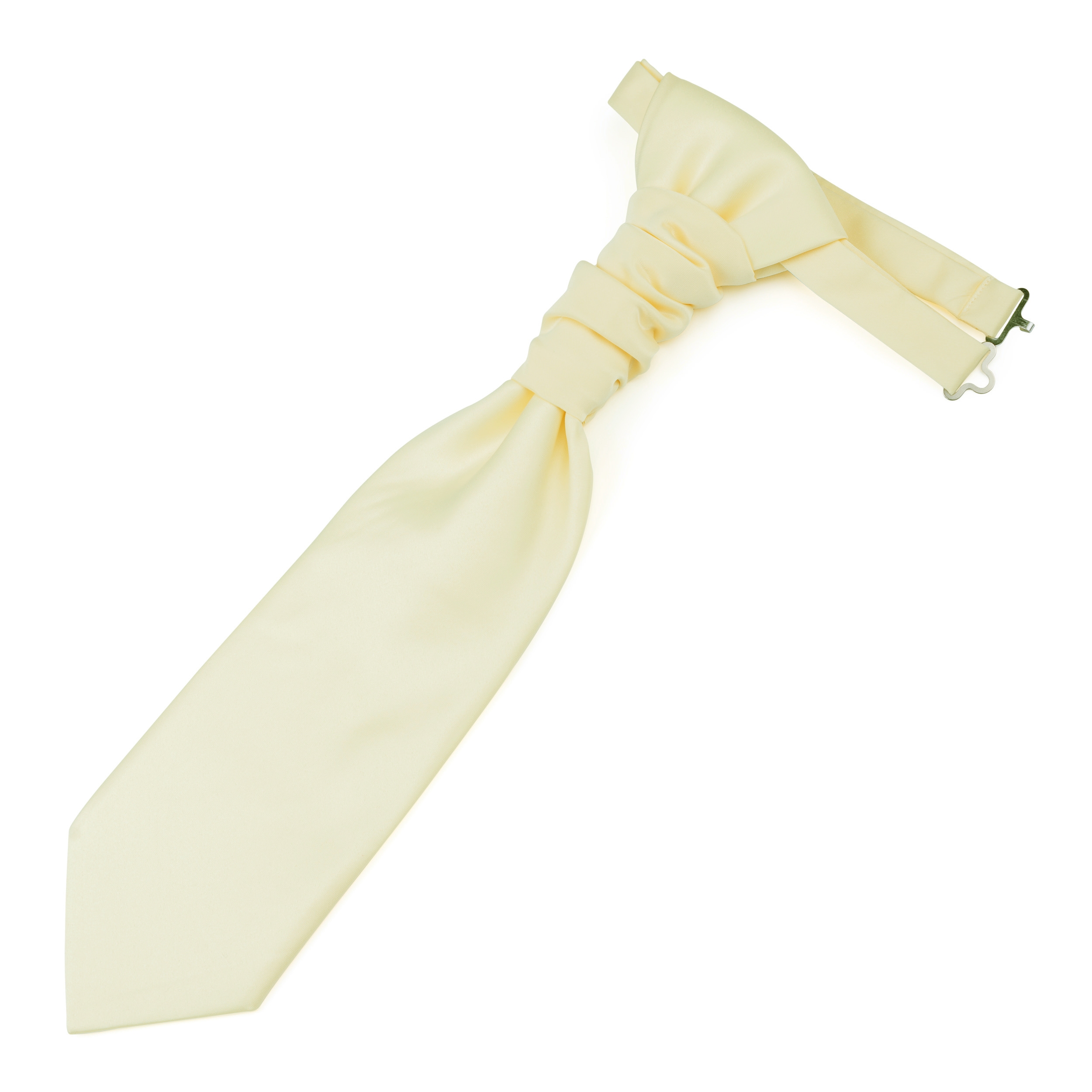 Plain Satin Cravat Plain Tuxedo Pre-Tied Cravat Traditional 9.5cm Width ...